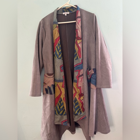 Adore | Jackets & Coats | Adore Womens Cape With Colorful Trim | Poshmark